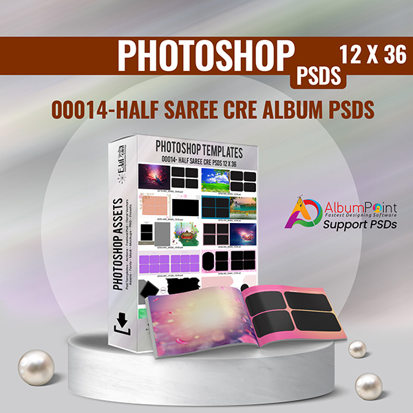 00014-Half Saree CRE Pack PSD 12X36 - EditPoint India